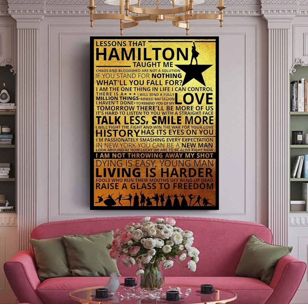 Hamilton Musical Theatre Art Poster Print,hamilton Musical Theatre ...