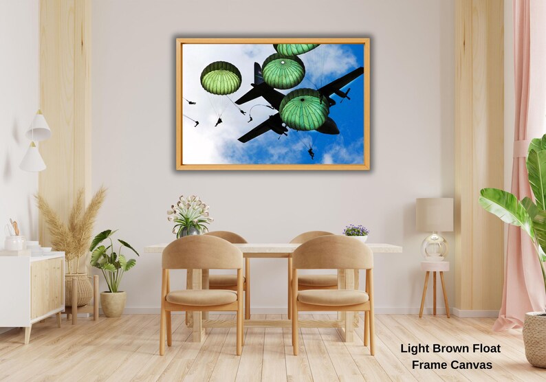 Army 82nd Airborne Division Poster Art Canvas Print,military Parachute ...