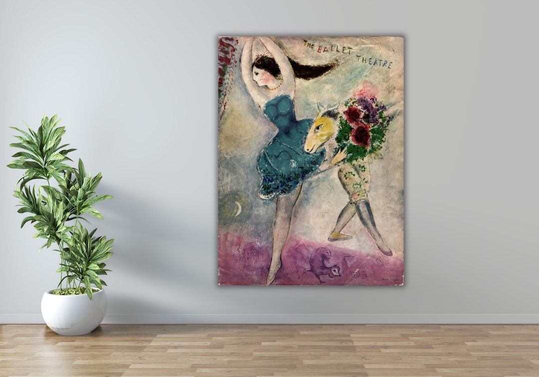 Marc CHAGALL the Ballet Theatre Canvas Wall Art,the Ballet Theatre ...
