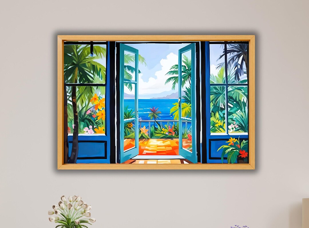 Henri Matisse the Open Window View Painting Poster/canvas Wall Art ...