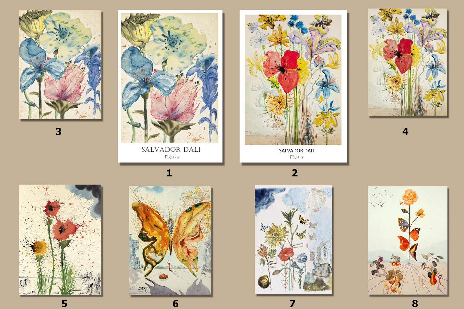 Set of 3 Salvador Dali Canvas Wall Arts,custom Salvador Dali Paintings ...