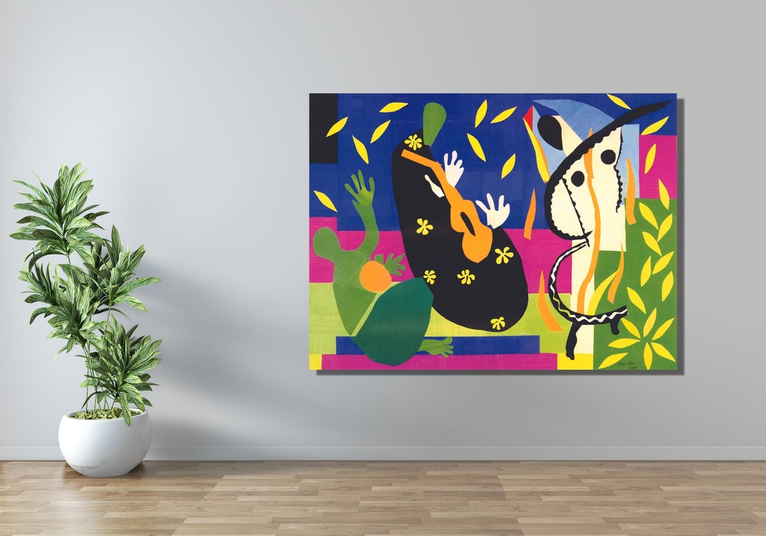 Henri Matisse the Sorrows of the King(1952) Print on Canvas,modern ...