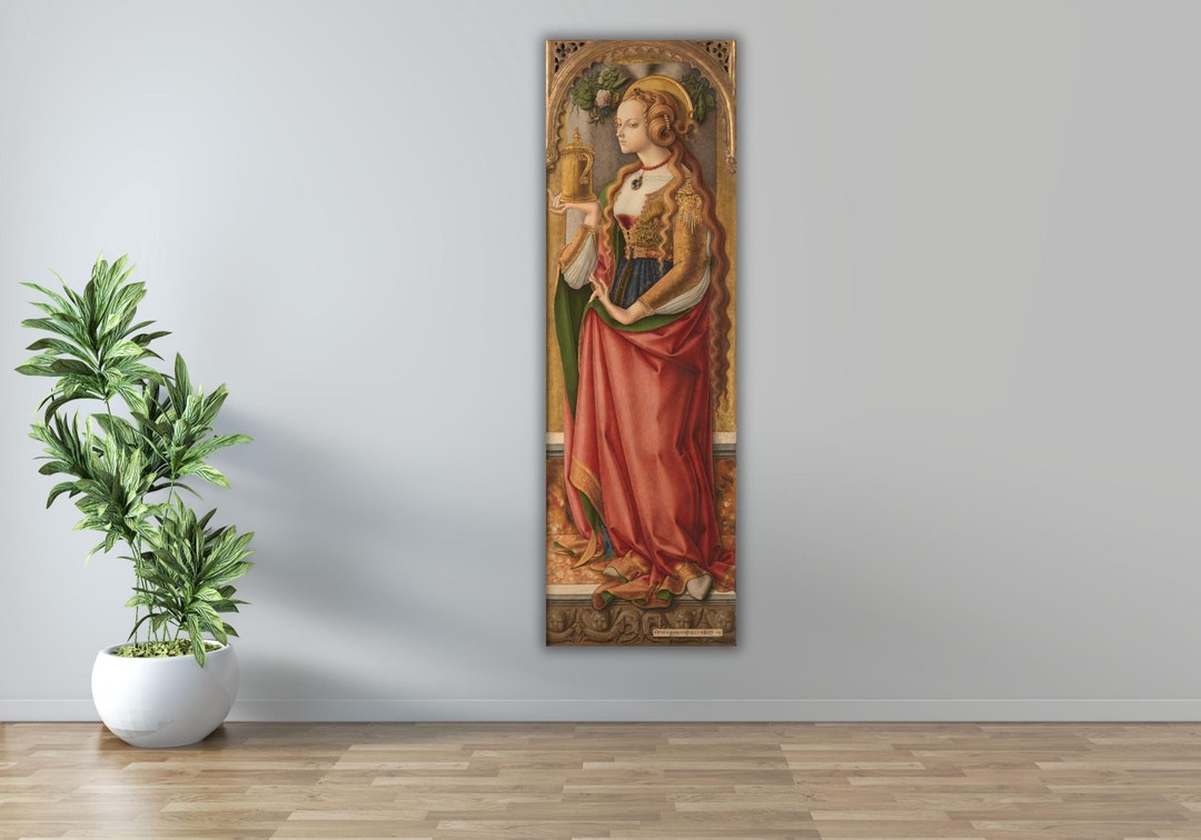 Panoramic Carlo Crivelli Maria Magdalena Poster Art Canvas Print ...