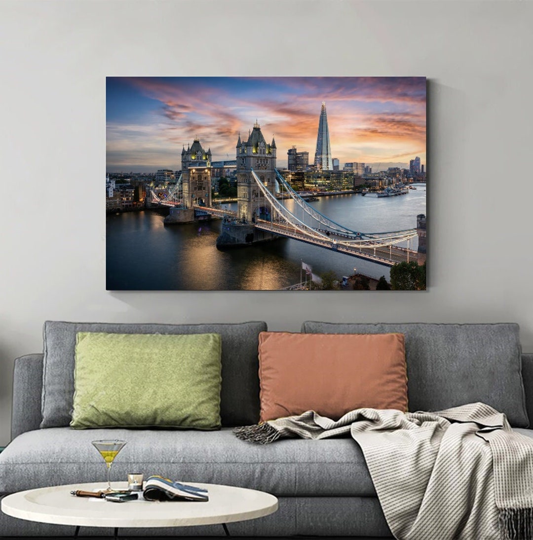 Tower Bridge London Canvas Wall Art,tower Bridge Canvas Print Art ...