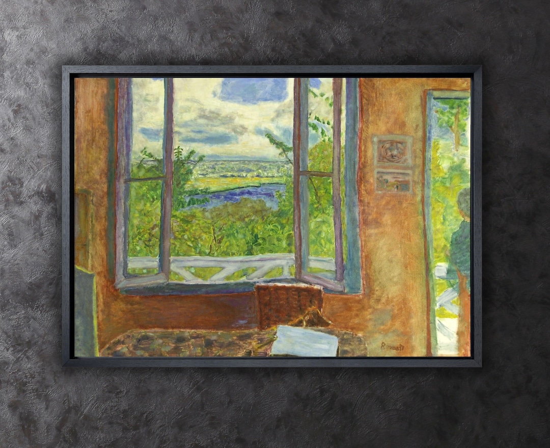 Pierre Bonnard Window Open to the Seine 1912 Art Canvas,reproduction ...