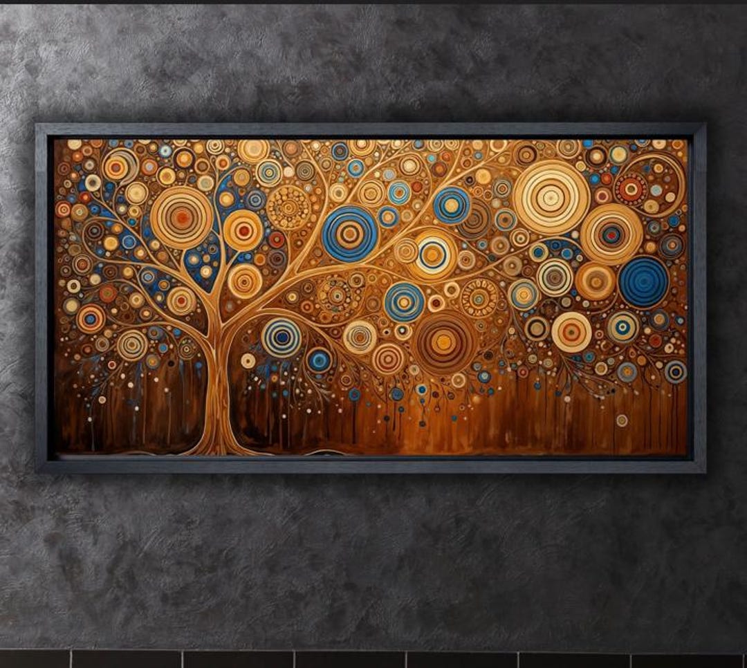 Gustav Klimt Tree of Life Art Poster/canvas Art,tree of Life Forest Art ...
