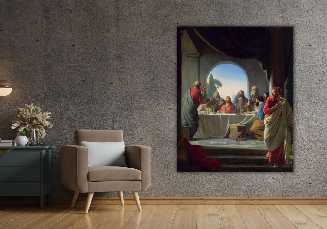 The Last Supper Canvas Art Print,carl Bloch the Last Supper Art Print ...