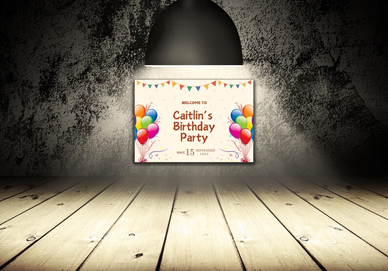 Personalized Birthday Canvas Print,custom Birthday Canvas Print ...