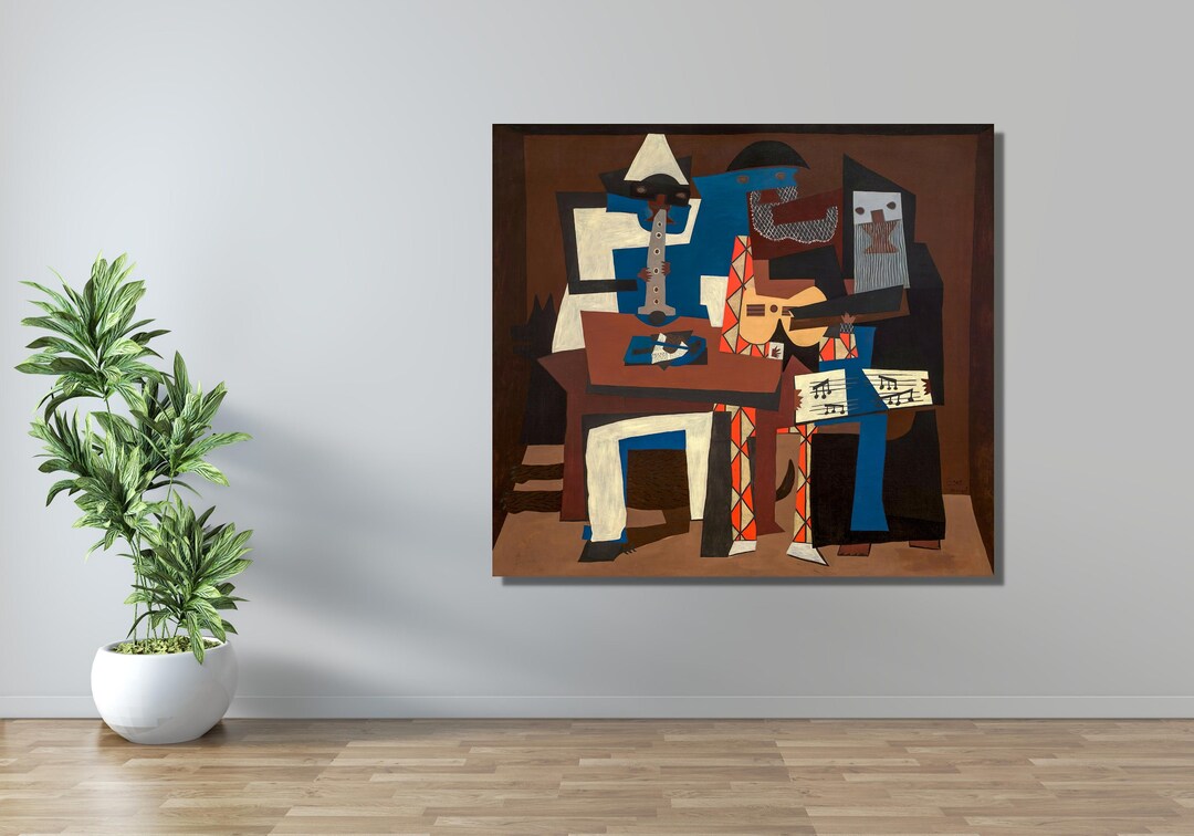 Three Musicians by Picasso Pablo Poster Print,pablo Picasso Paintings ...