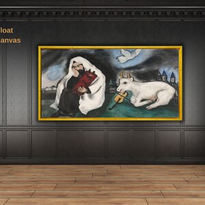 Marc Chagall the Solitude Poster Art Canvas,reproduction Print,abstract ...