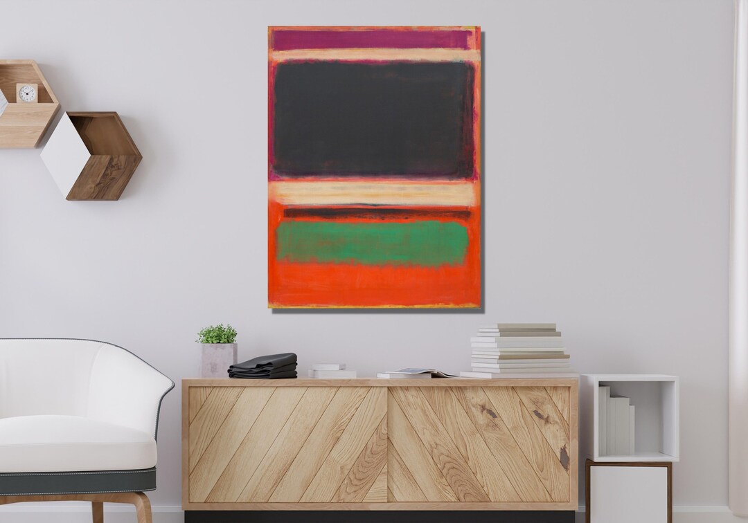 Mark Rothko Red Blue Green Orange Painting Canvas Wall Art,reproduction ...