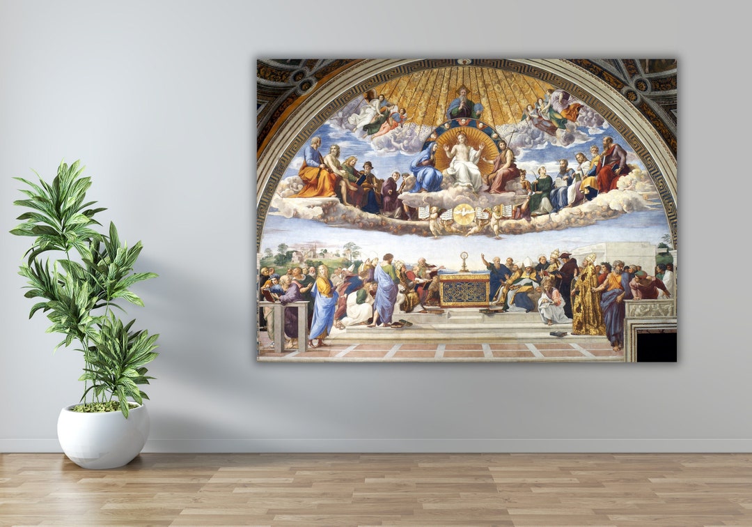 Disputation of the Holy Sacrament Canvas Wall Art,raphael Canvas Print ...