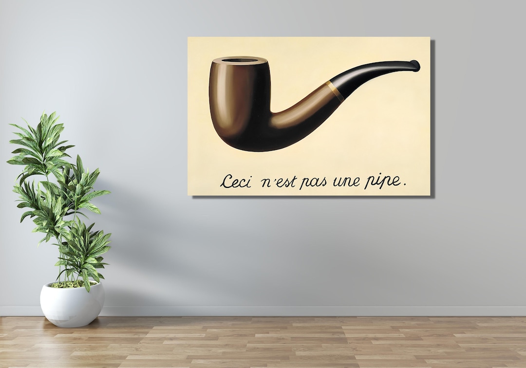 Buy Rene Magritte Ceci Nest Pas Une Pipe Poster Canvas Wall Art,rené ...