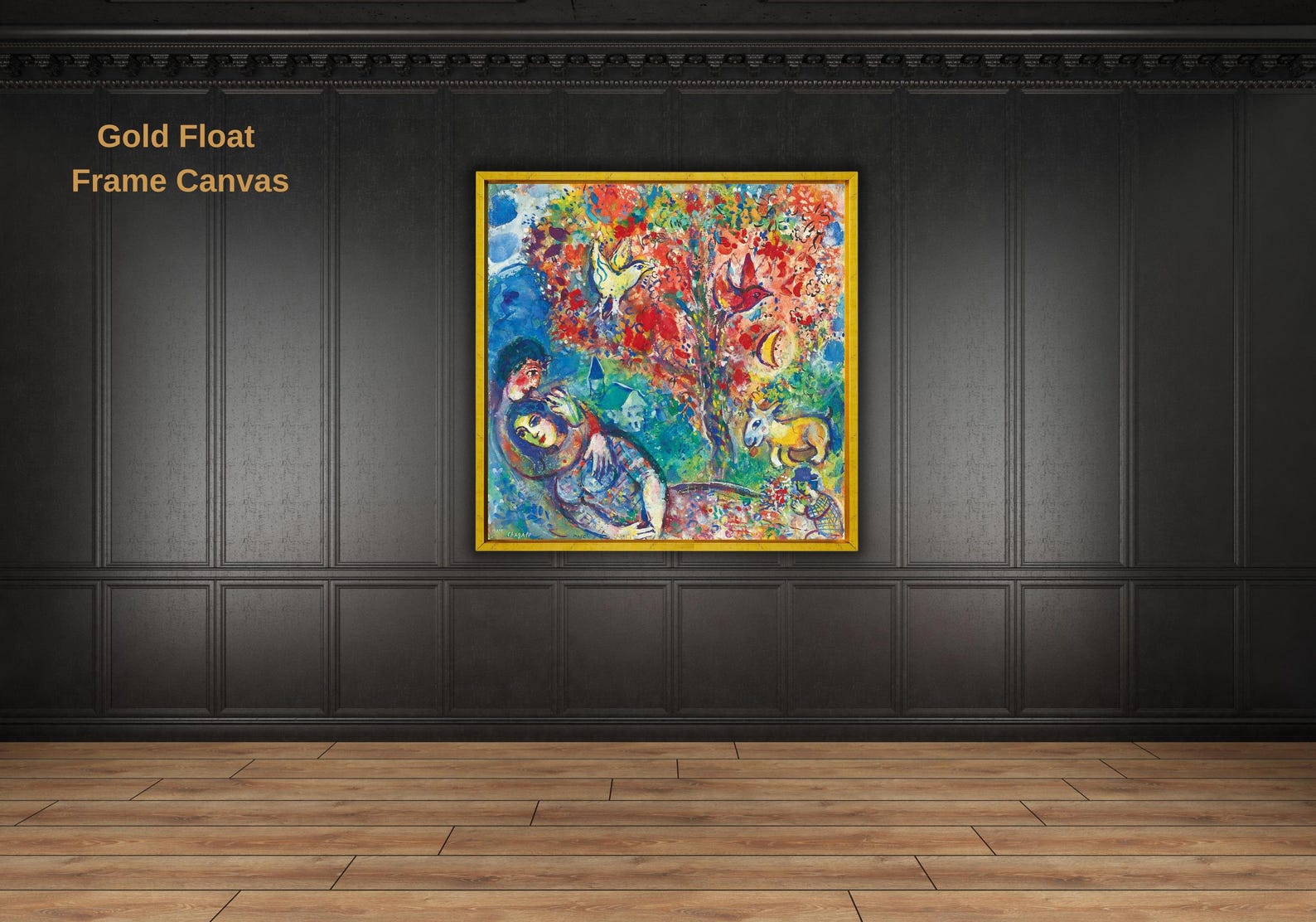 Marc Chagall Couple Under Tree Poster Art Canvas,reproduction Print ...