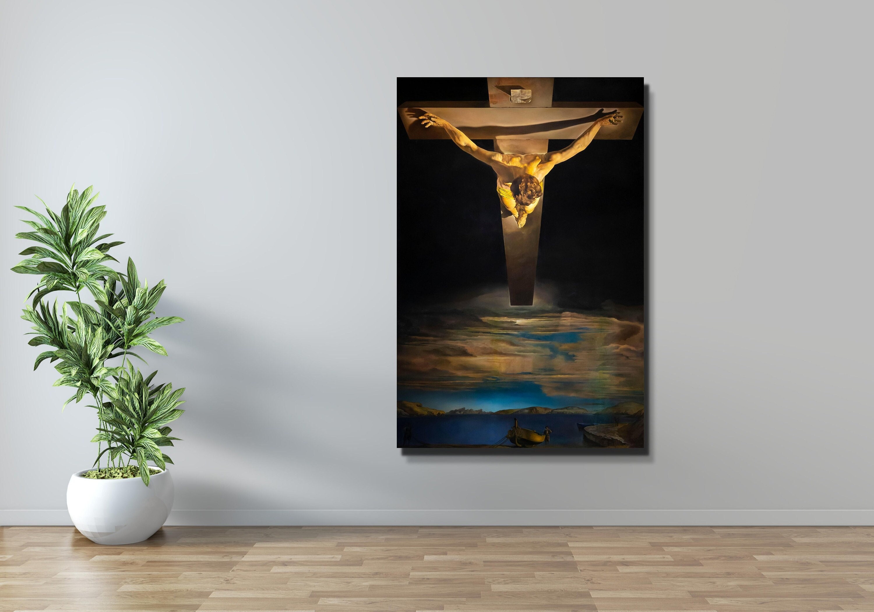 Salvador Dali Christ of St John of the Cross Canvas Wall Art Print,lord ...