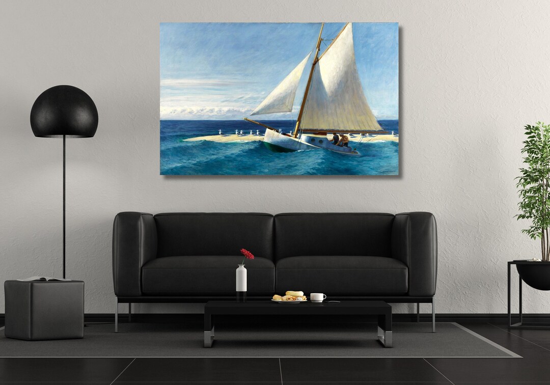 Edward Hopper Sailboat Wall Art Print,edward Hopper Artworks,canvas ...