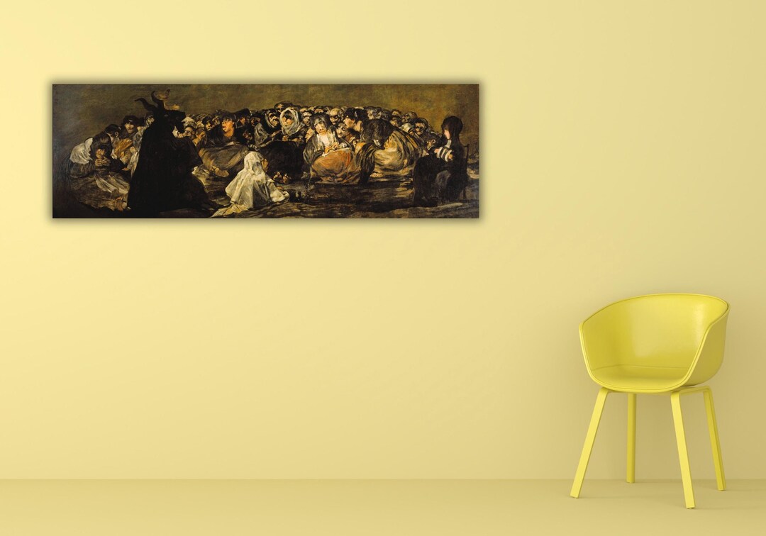 Francisco Goya Witches' Sabbath the Great He-goat Canvas Art Poster ...