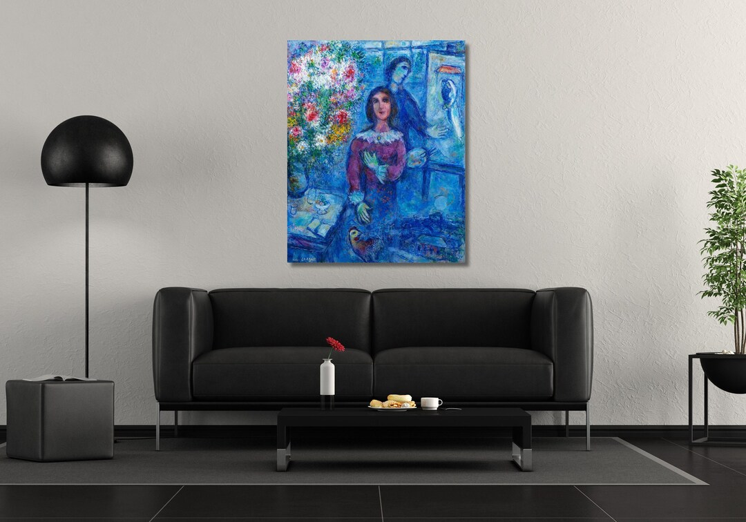 Marc CHAGALL Woman Canvas Wall Art Poster,surrealism Canvas Wall Art ...