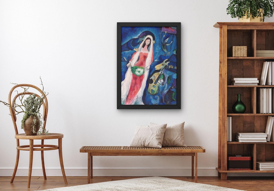 Marc CHAGALL Canvas Wall Art,bride and Goat Canvas Print Art,chagall La ...