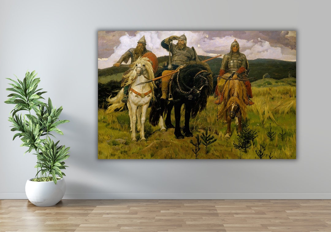 Viktor Vasnetsov Bogatyrs Canvas Art Print,vasnetsov Canvas Wall Art ...