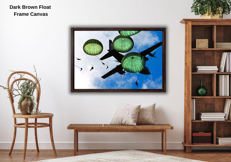 Army 82nd Airborne Division Poster Art Canvas Print,military Parachute ...