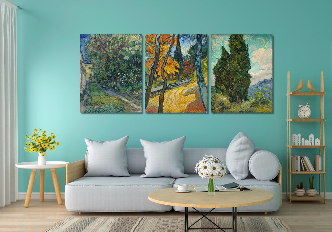 Set of 3 Vincent Van Gogh Canvas Poster Print Art,classic Art,van Gogh ...