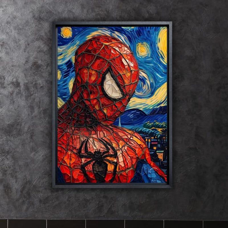 Spiderman Starry - Etsy