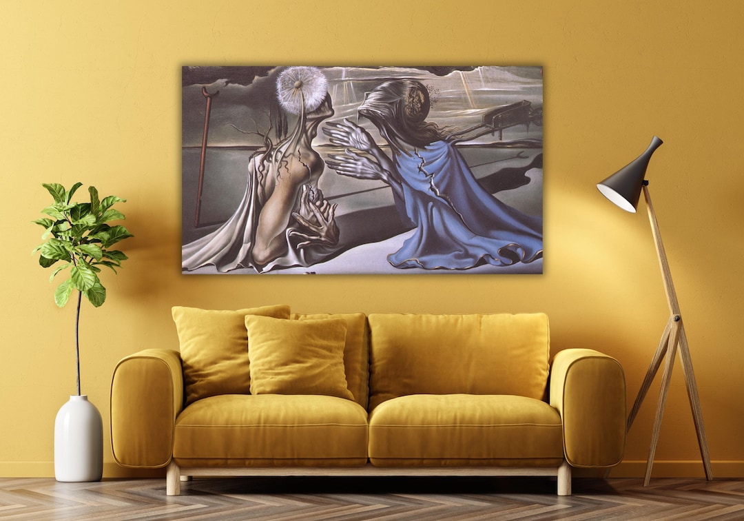 Salvador Dali Two Ghosts Poster Art Canvas,fine Art Print,modern Wall ...