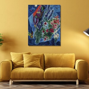 Marc CHAGALL Bride and Groom Poster Canvas Wall Art Print,chagall La ...