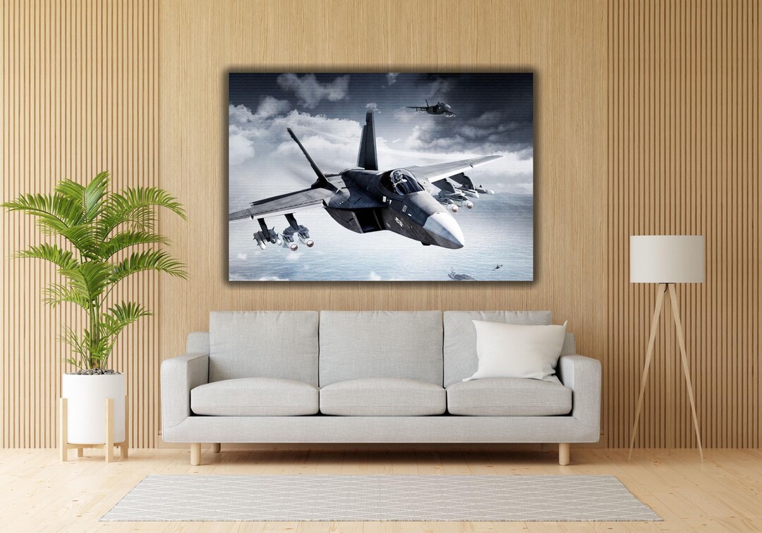 Military Jet Fighter Poster Print,fighter Jet Canvas Wall Art,combat ...