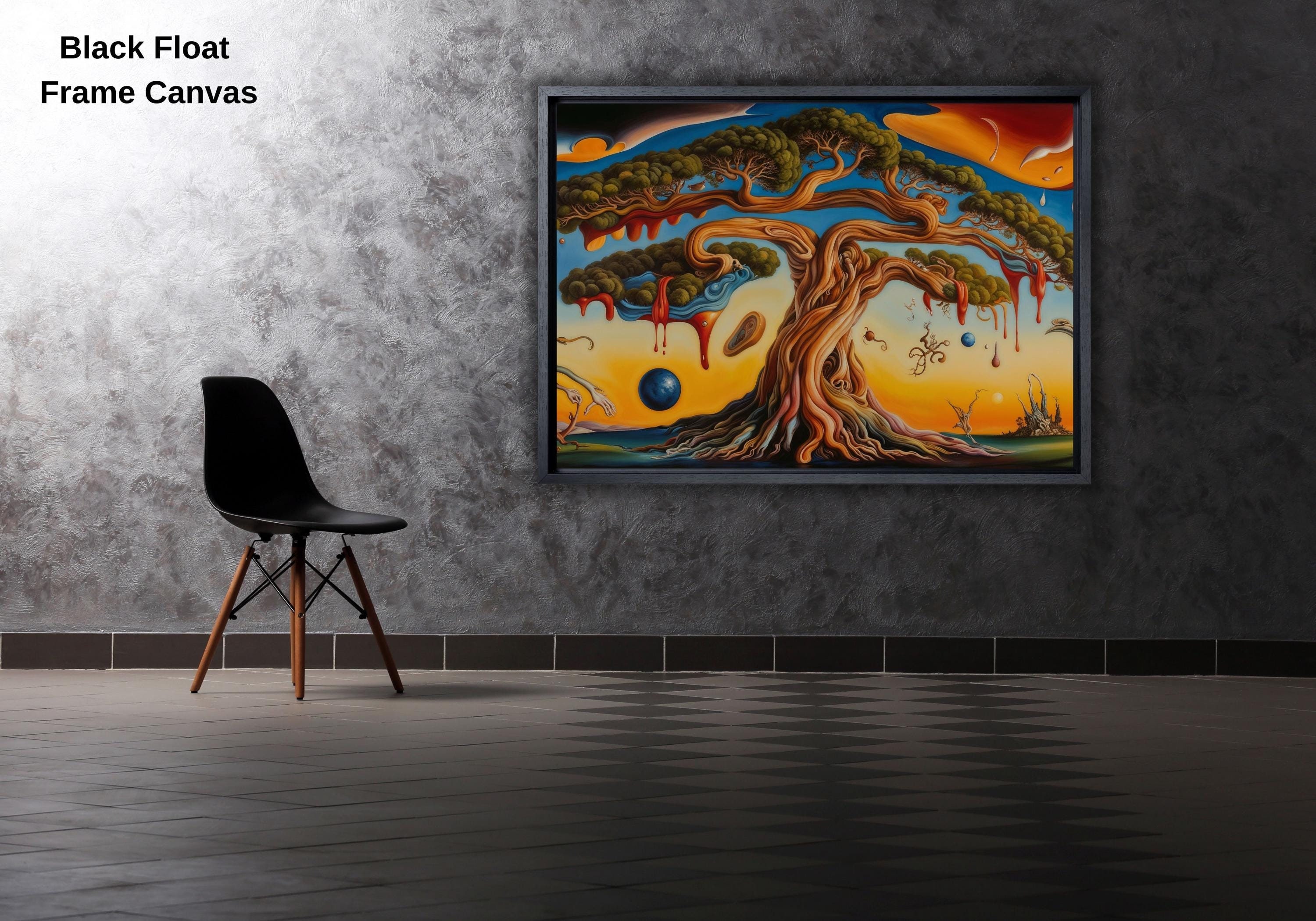 Salvador Dali Stely Tree of Life Poster/canvas Art,fantasy Forest Print ...