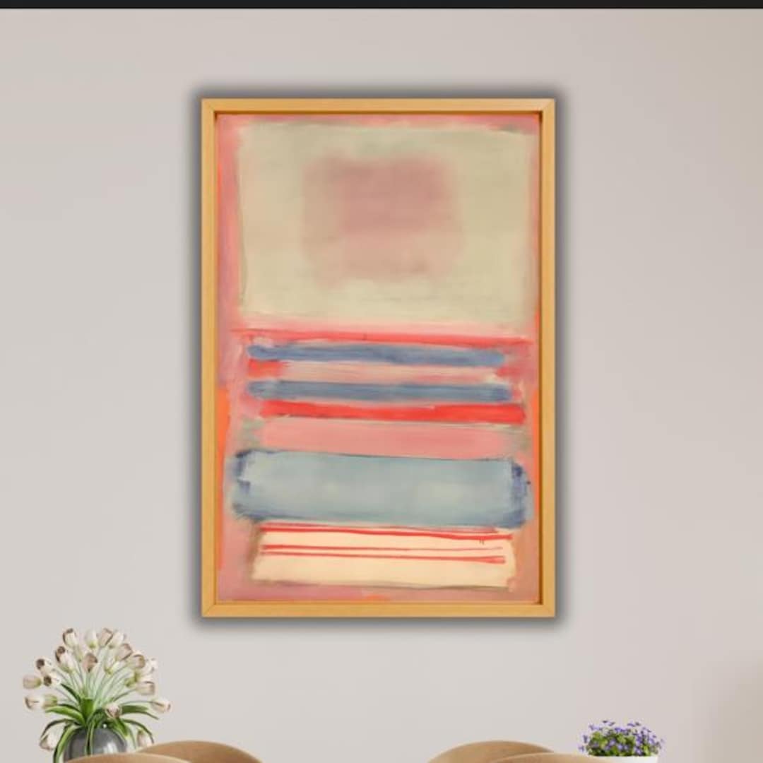 Mark Rothko Pink Beige Poster Art Canvas,reproduction Print,modern Wall ...