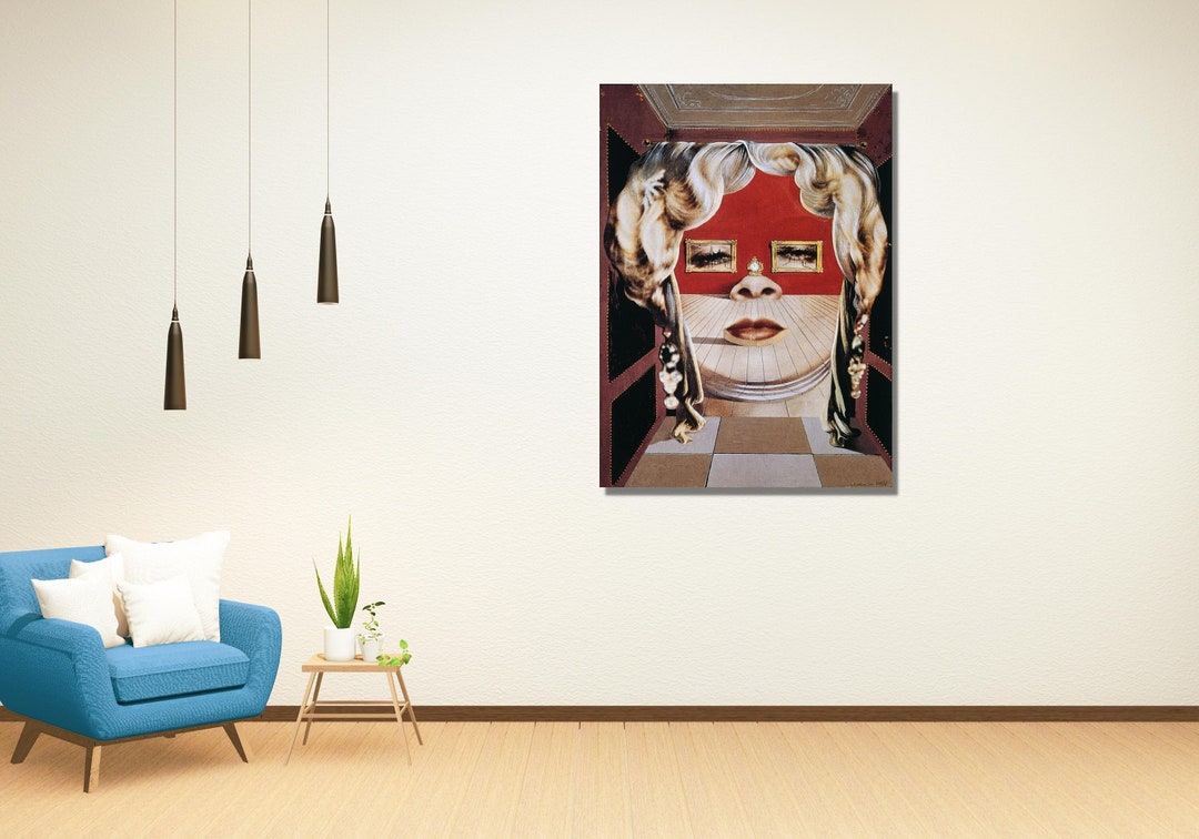 Salvador Dalí: Rostro de Mae West que puede usarse como apartamento ...