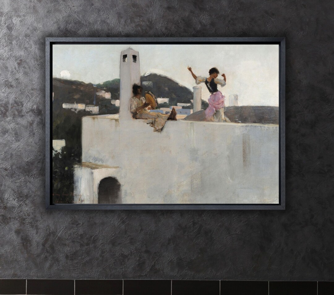 John Singer Sargent Capri Girl on a Rooftop Poster/canvas Wall Arts ...