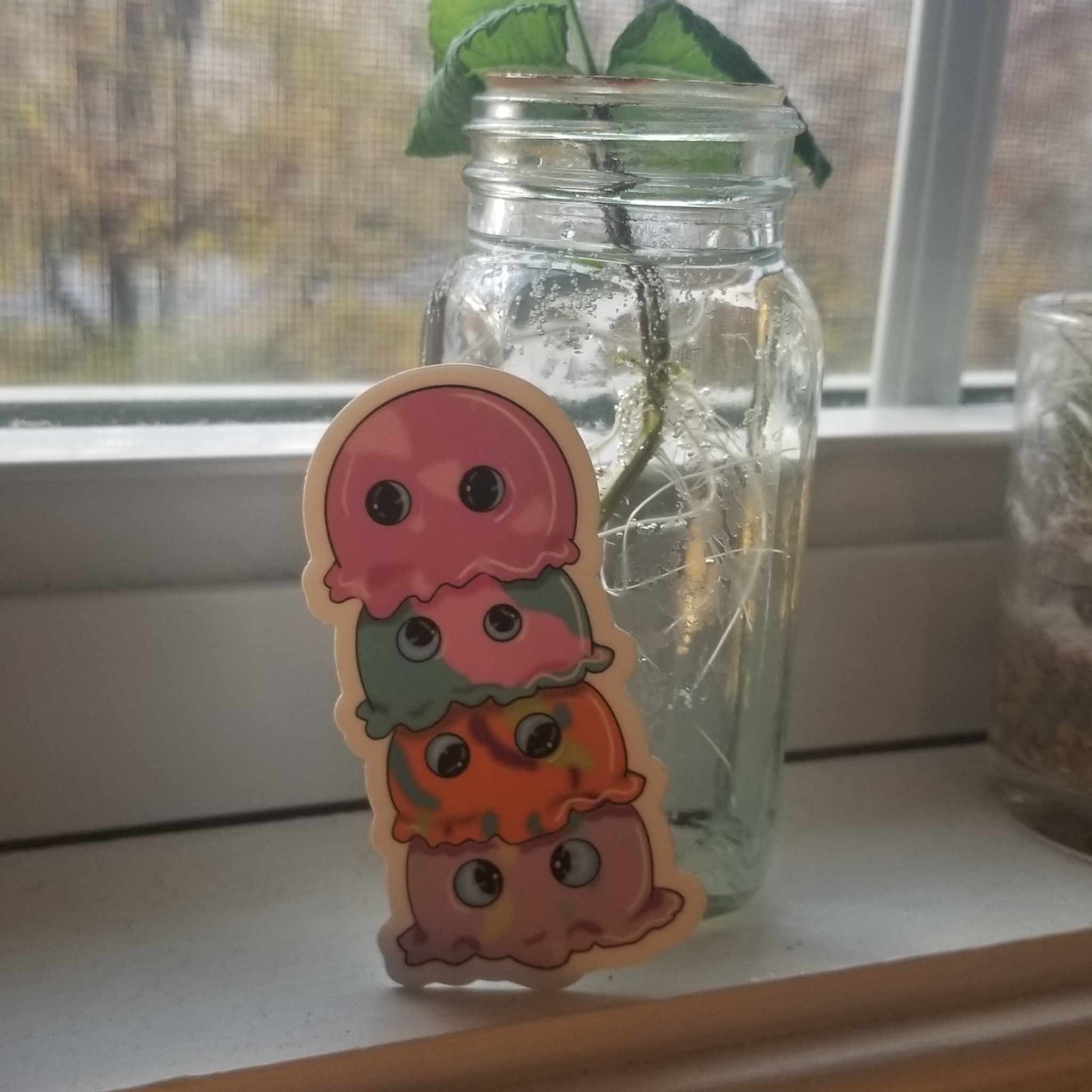 Eco Octo Waterproof Sticker Octopus Sticker - Etsy