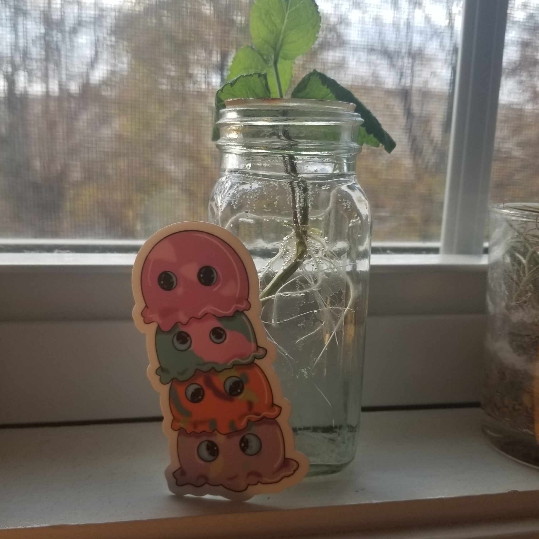 Eco Octo Waterproof Sticker Octopus Sticker - Etsy