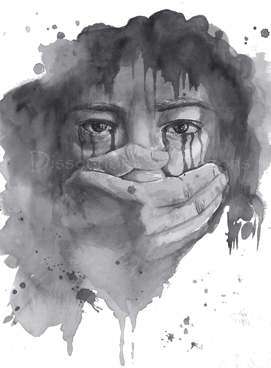 Buy Print Titled, "the Silence of Depression", Original Mental Health ...