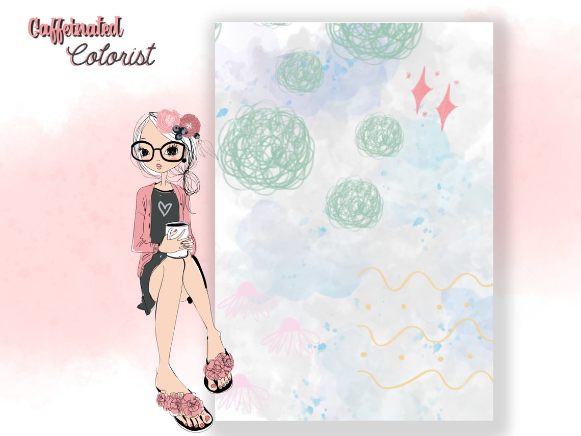 Backwards Adult Coloring Pages, Floral Doodles, Water Color Art, Doodle ...