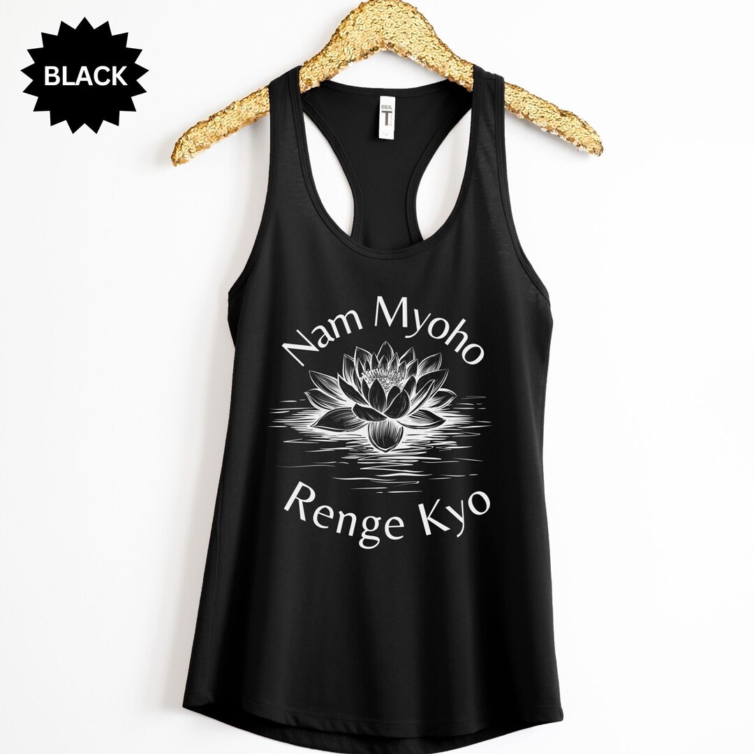 Nam Myoho Renge Kyo Ladies Racerback Tank Top, Women's Yoga Tank ...