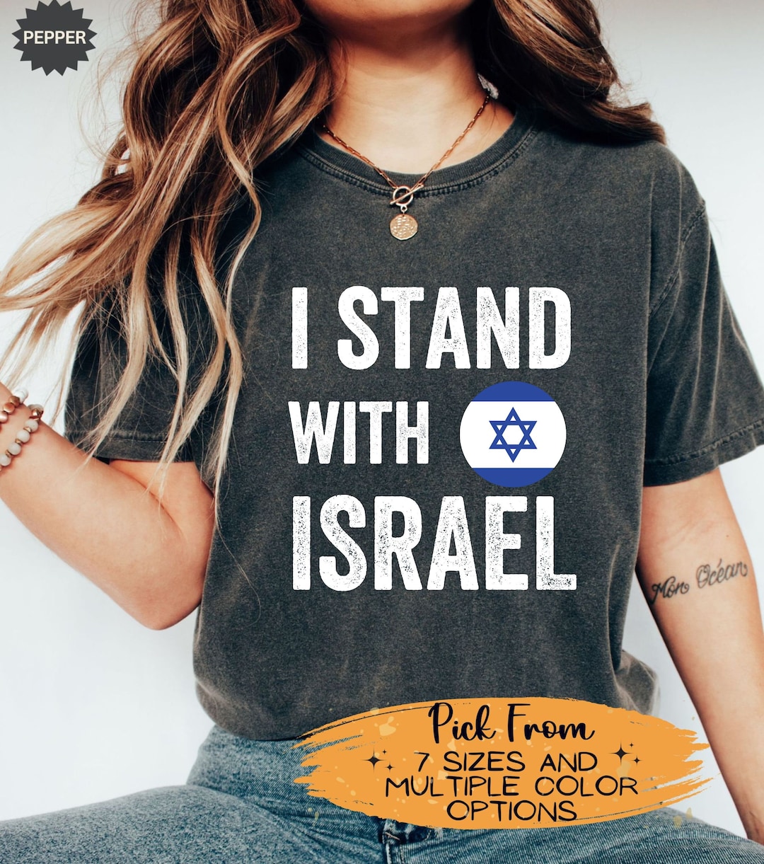 I Stand With Israel Shirt, Support Israel Shirt, Israel T-shirt, Israel ...