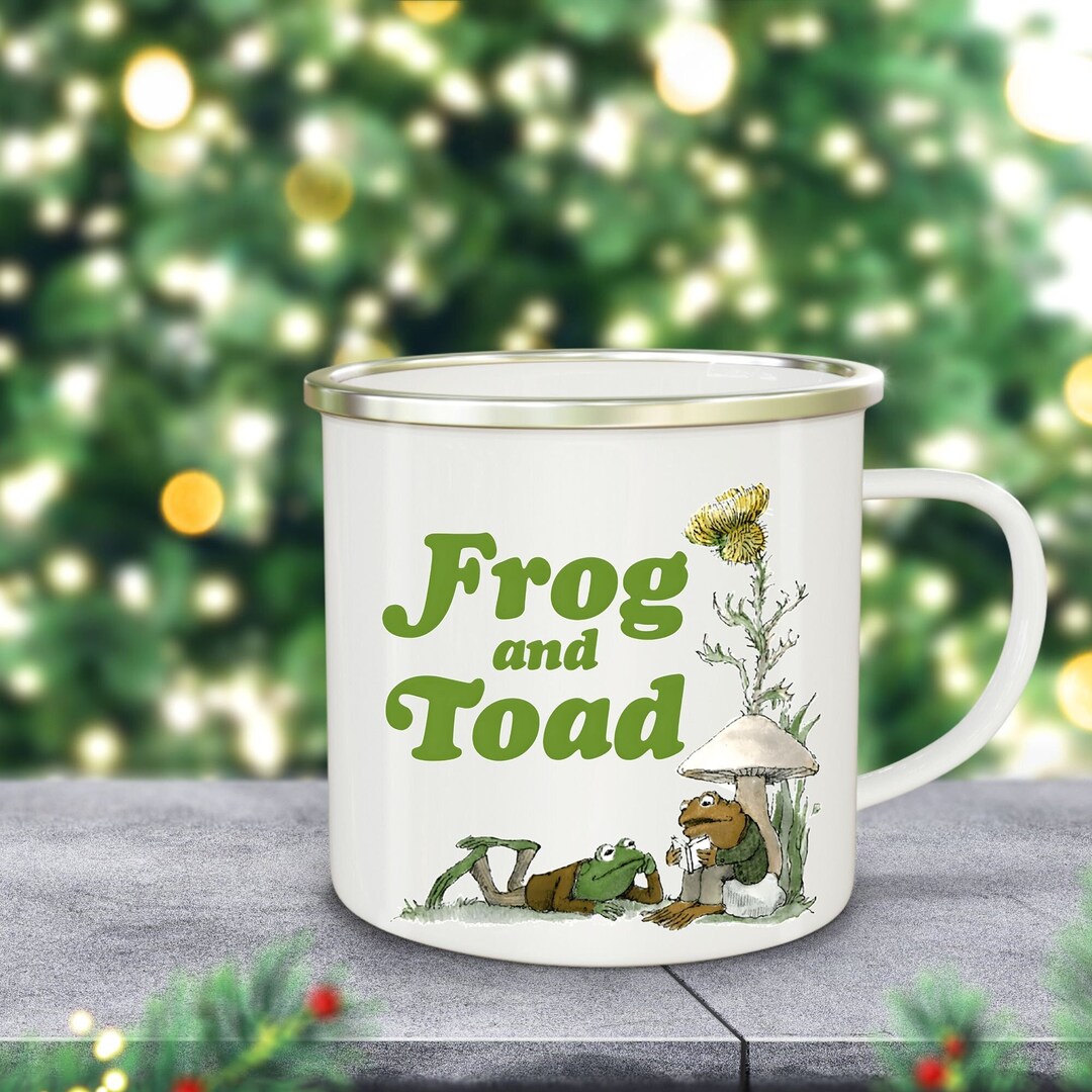 Frog and Toad Mug, Vintage Classic Book Coffee Cup, Enamel Frog and ...