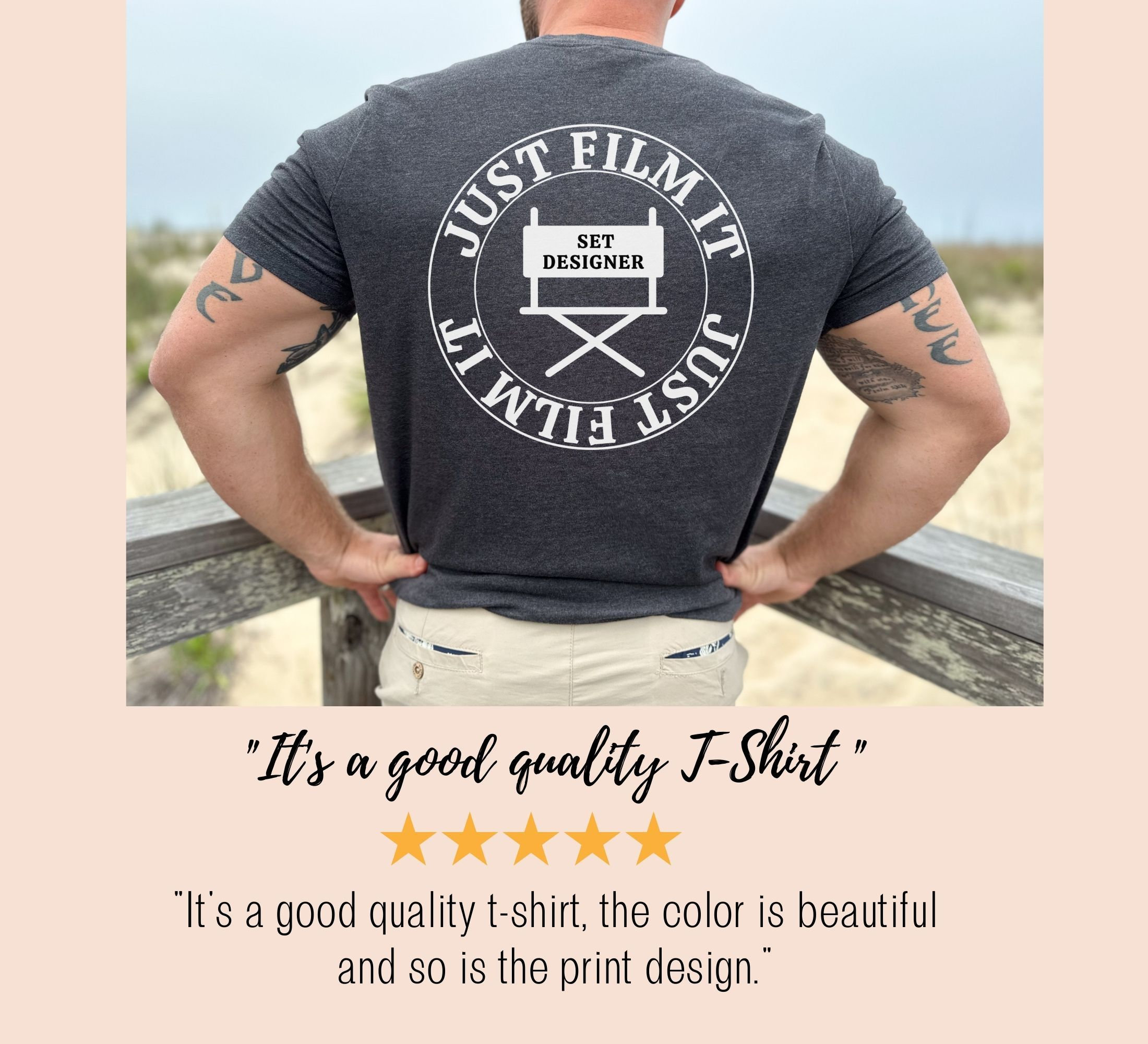 Film Shirt Set Designer T-shirt Just Film It Shirts Behind - Etsy