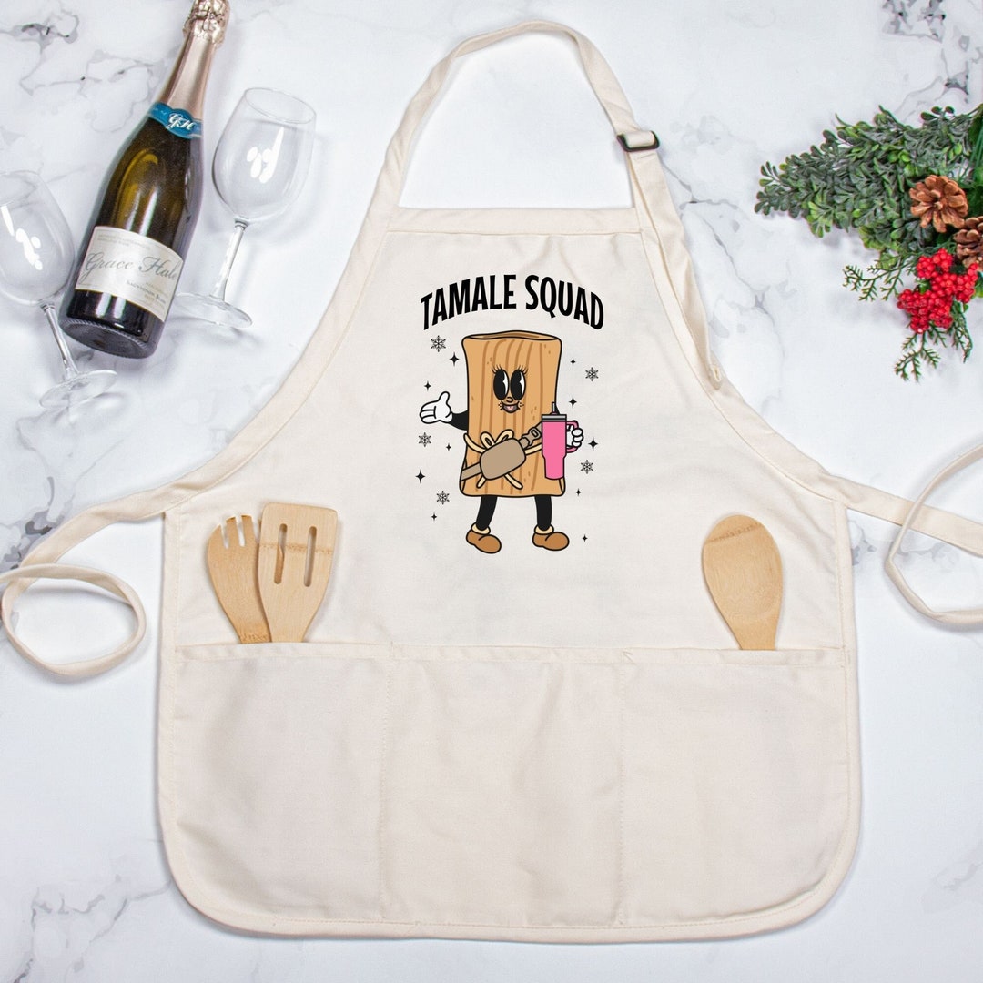 Tamale Squad Apron, Making Tamales Crew, Mexican Apron, Gift for Latina ...