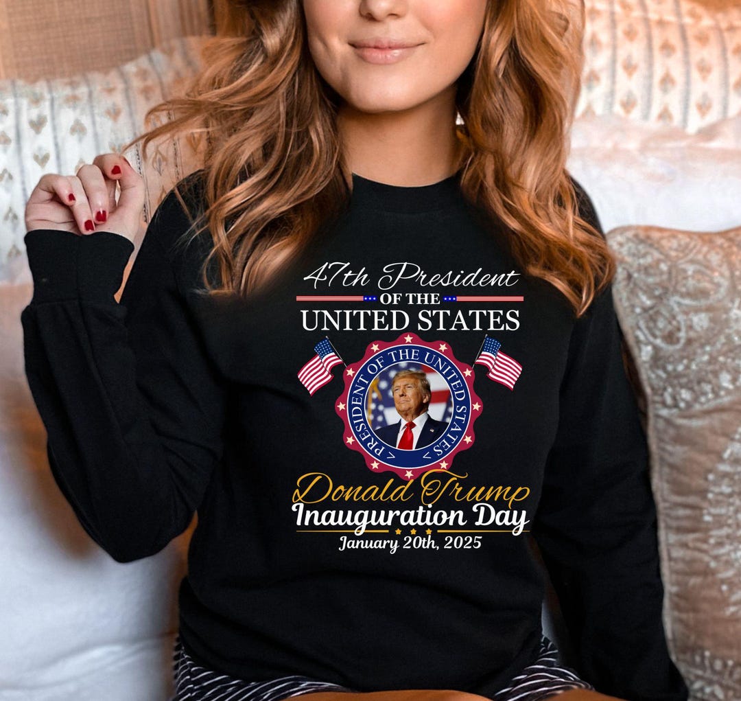 Trump Inauguration 2025 Longsleeve Shirt, Inauguration Day Gift, Trump ...