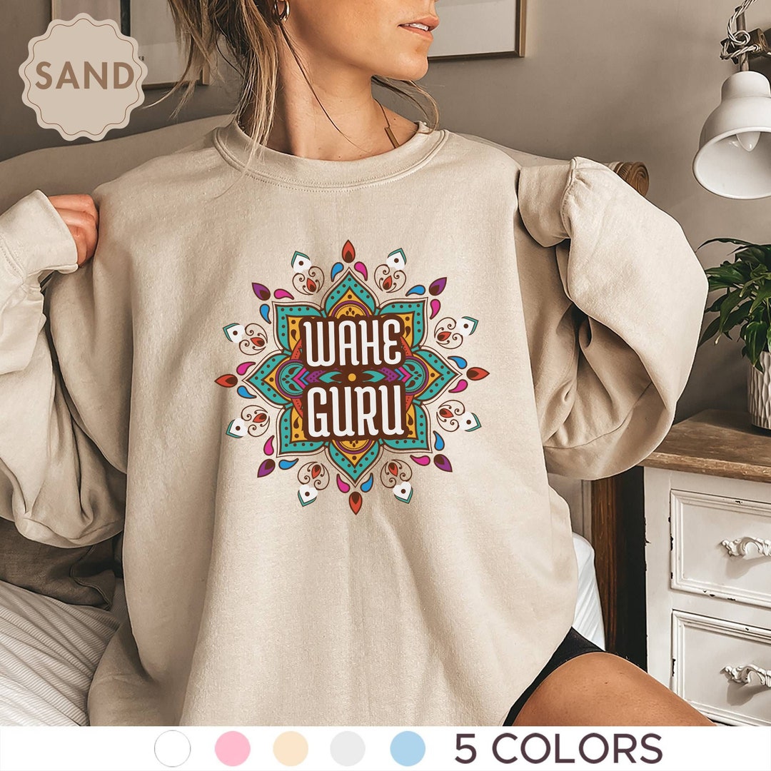 Wahe Guru Sweatshirt, Kundalini Yoga Shirt, Mantra T-shirt, Yoga Tshirt ...
