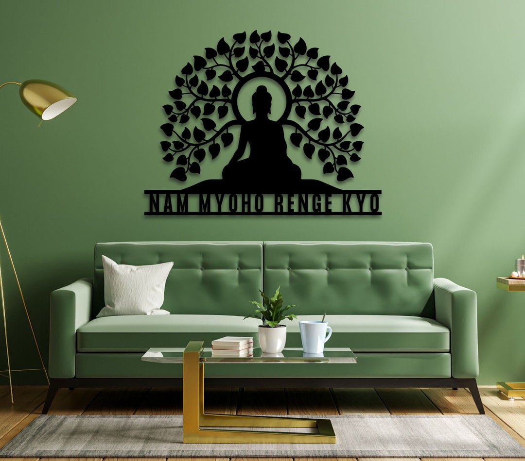 Nam Myoho Renge Kyo Metal Wall Art, Tree of Life Wall Decoration ...