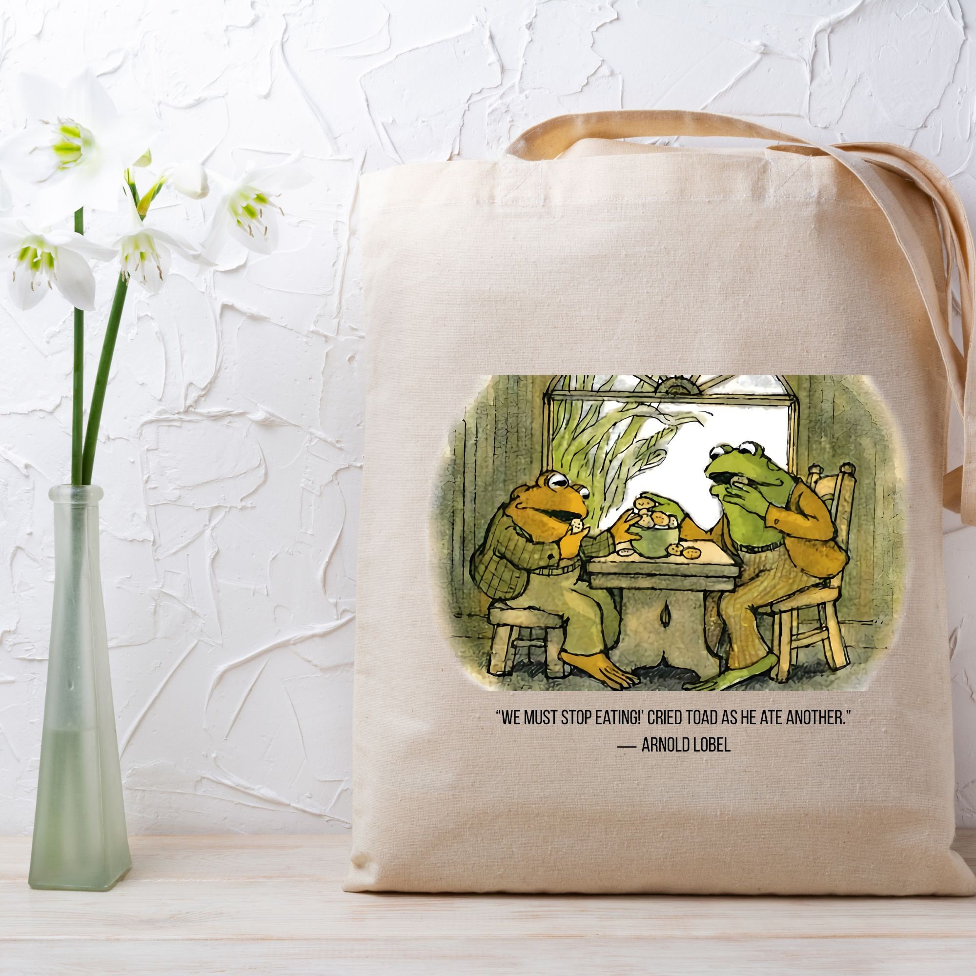 Frog and Toad Cotton Canvas Tote Bag Cottagecore Tote Bags - Etsy