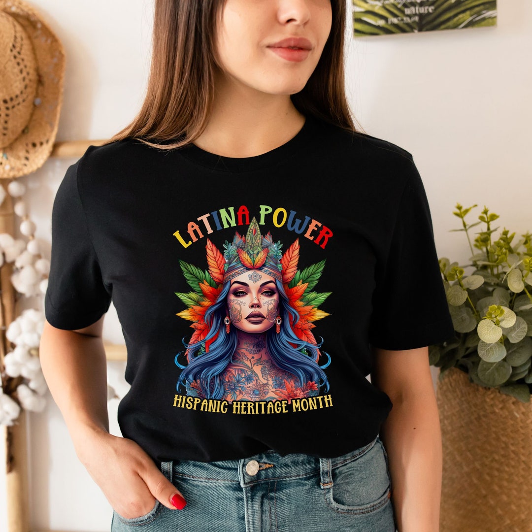 Hispanic Heritage Month, Latina Power Flowers Women Sweatshirt ...