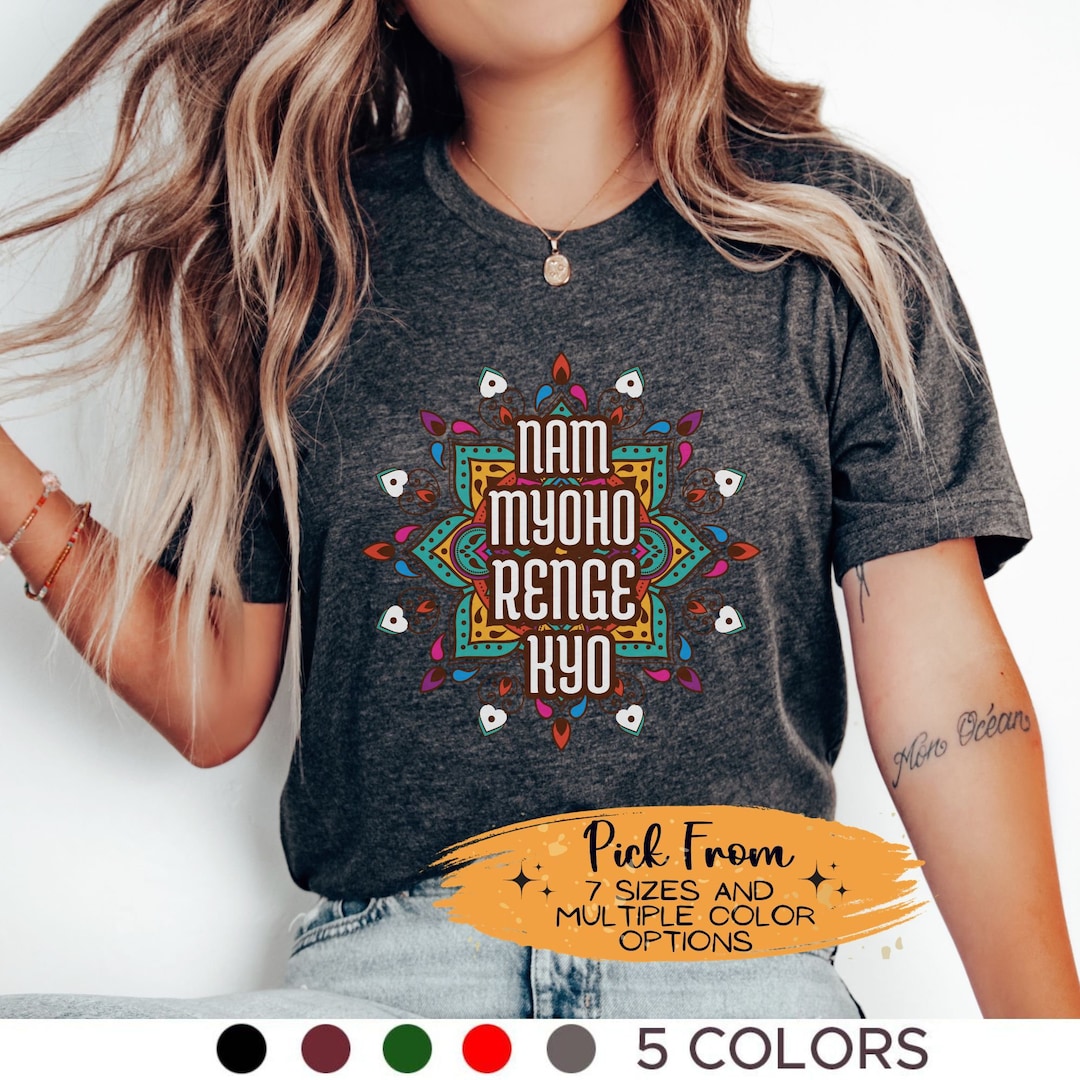 Nam Myoho Renge Kyo Sweatshirt, Buddhism Mandala Shirt, Family Matching ...