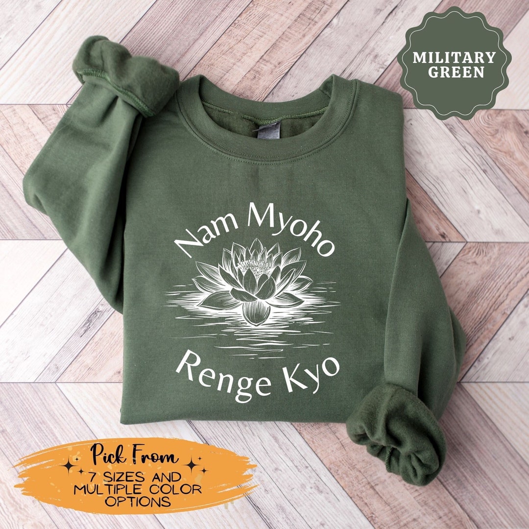 Nam Myoho Renge Kyo Shirt, Buddhist Sweatshirts, Prayer Beads, Lotus ...